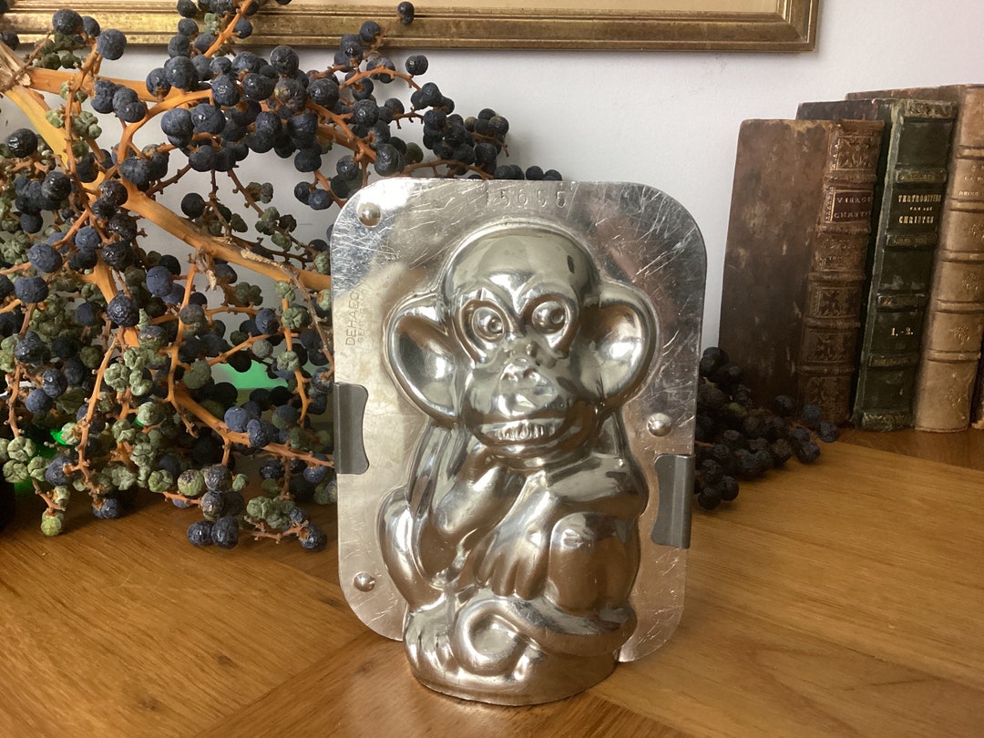 Chocolate Mold Sitting Monkey With Finger in His Mouth Chocolate Mold ...