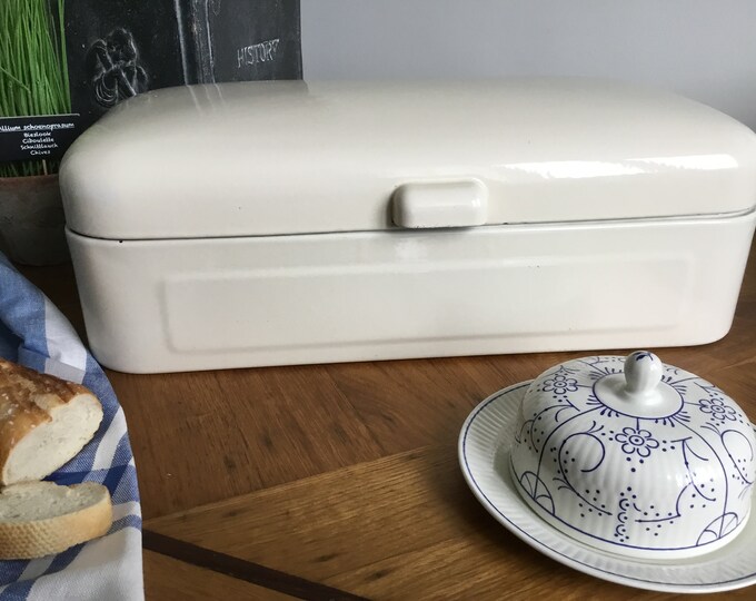Enamel Bread Box Bread Bin, Cream Color, Ca 1950 - Etsy