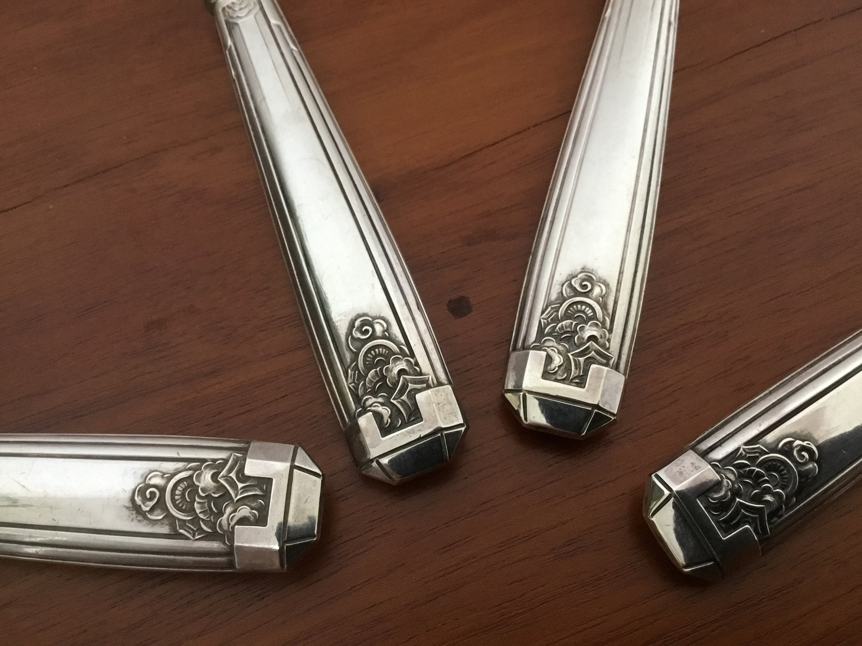 Art Deco Petit Fours / Hors D'oeuvres / Dessert Serveerset - Etsy