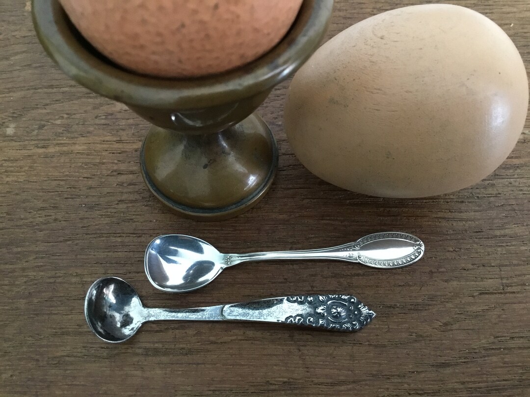 Silver Salt Spoons - Djokja Silver - Mini Spoons - Antique and Vintage ...