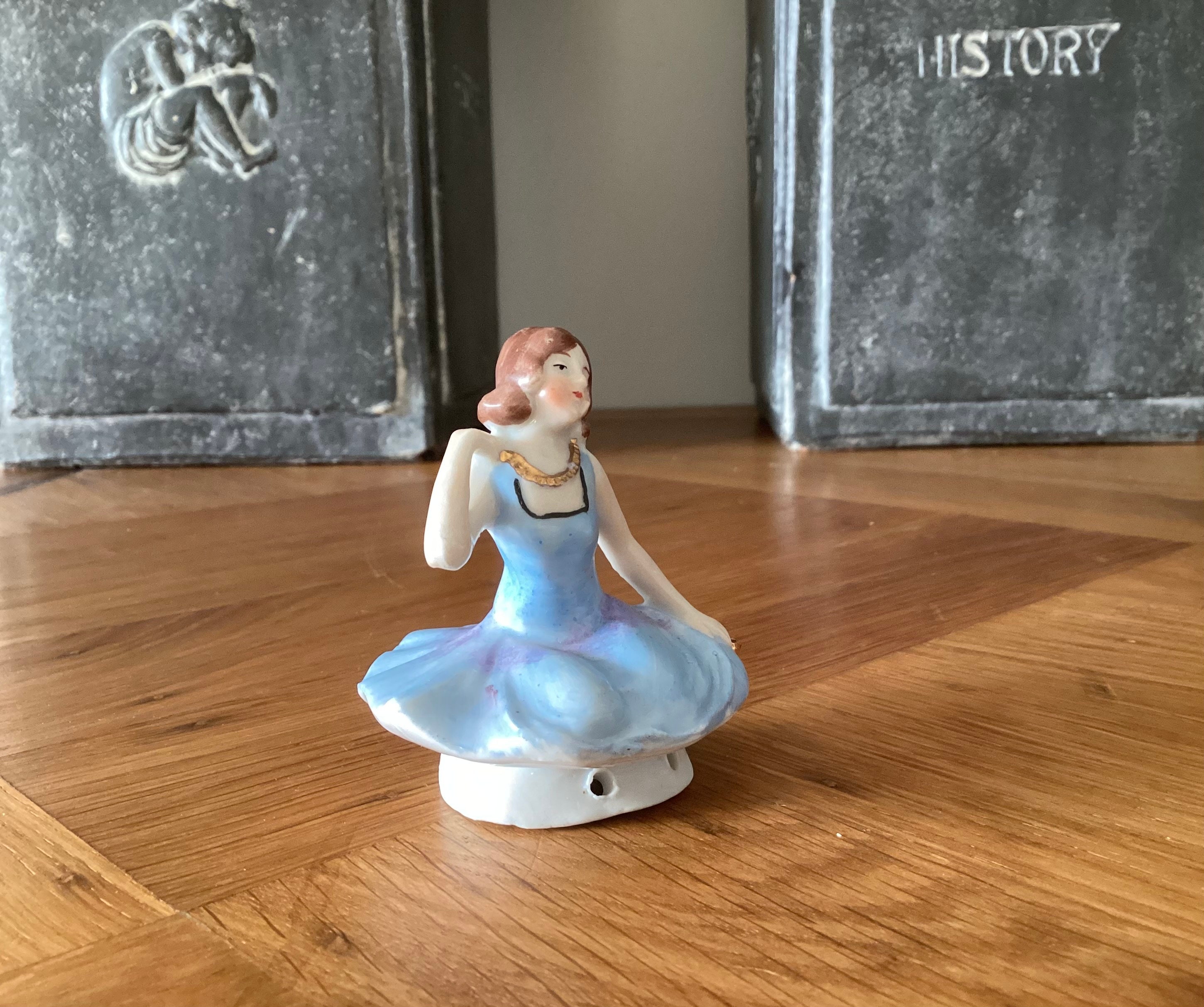 Special Full (halfdoll) - German Porcelain - Seated Ballerina With Blue ...