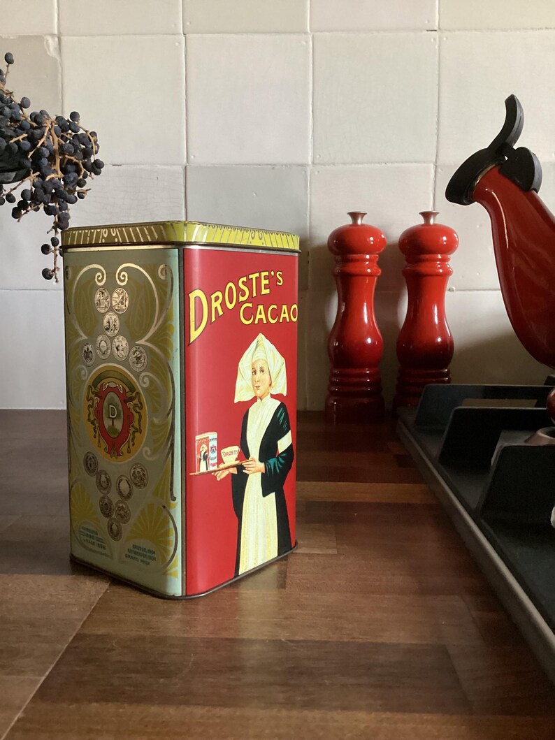 Droste Cocoa Powder Tins in Various Sizes - Produced by the Well-known ...