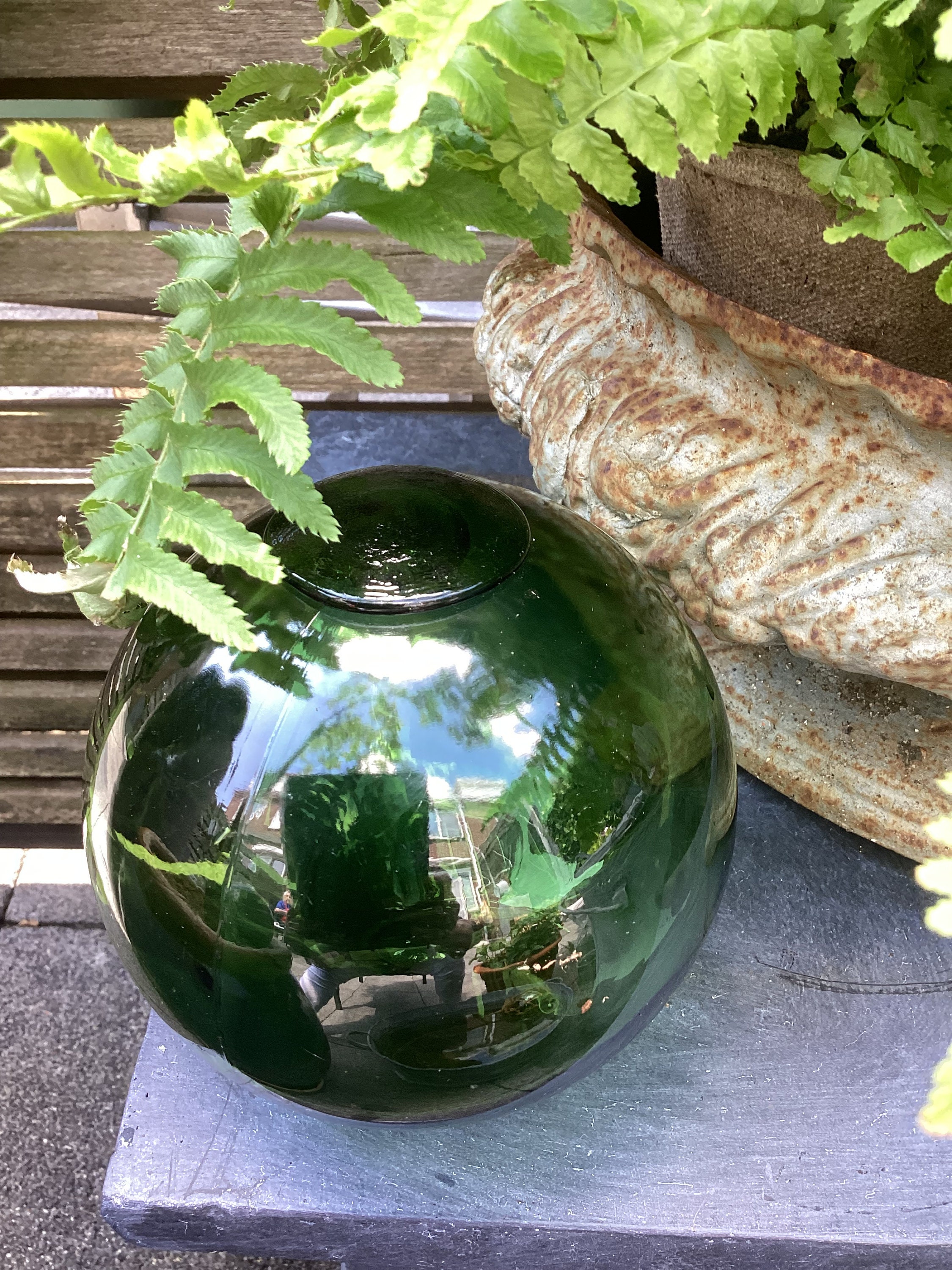 Old Glass Fishing Balls - Floating Ball - Fishing Net Float - Made of ...
