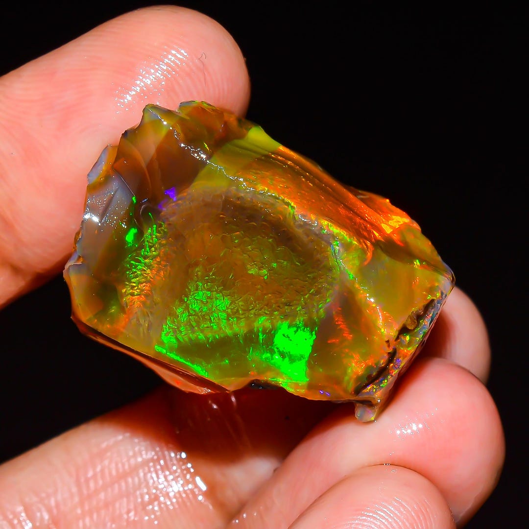 Red Fire Opal Rough, Ethiopian Oily Opal Raw, Natural Opal Rough, Opal ...