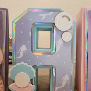 Mermaid Birthday 3D Letters: Under the Sea Party Decor - Etsy