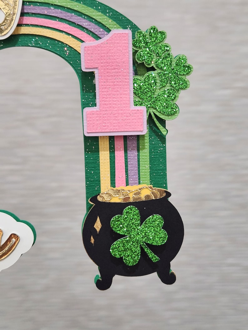 Lucky One First Birthday Cake Topper St. Patrick's Day - Etsy