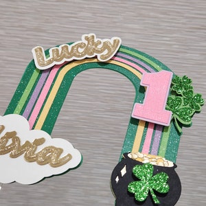 Lucky One First Birthday Cake Topper, St. Patrick's Day Cake Topper ...
