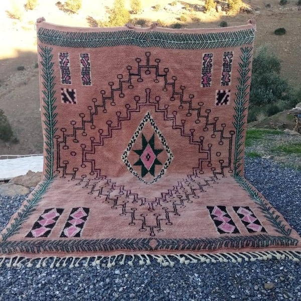 Pink Moroccan Rug - Etsy