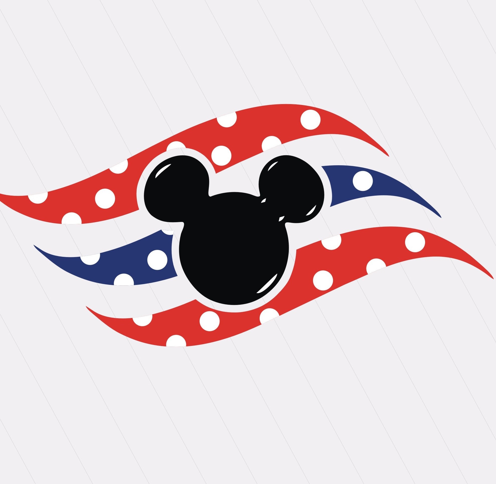 Mickey Mouse Wave SVG PNG DXF - Etsy