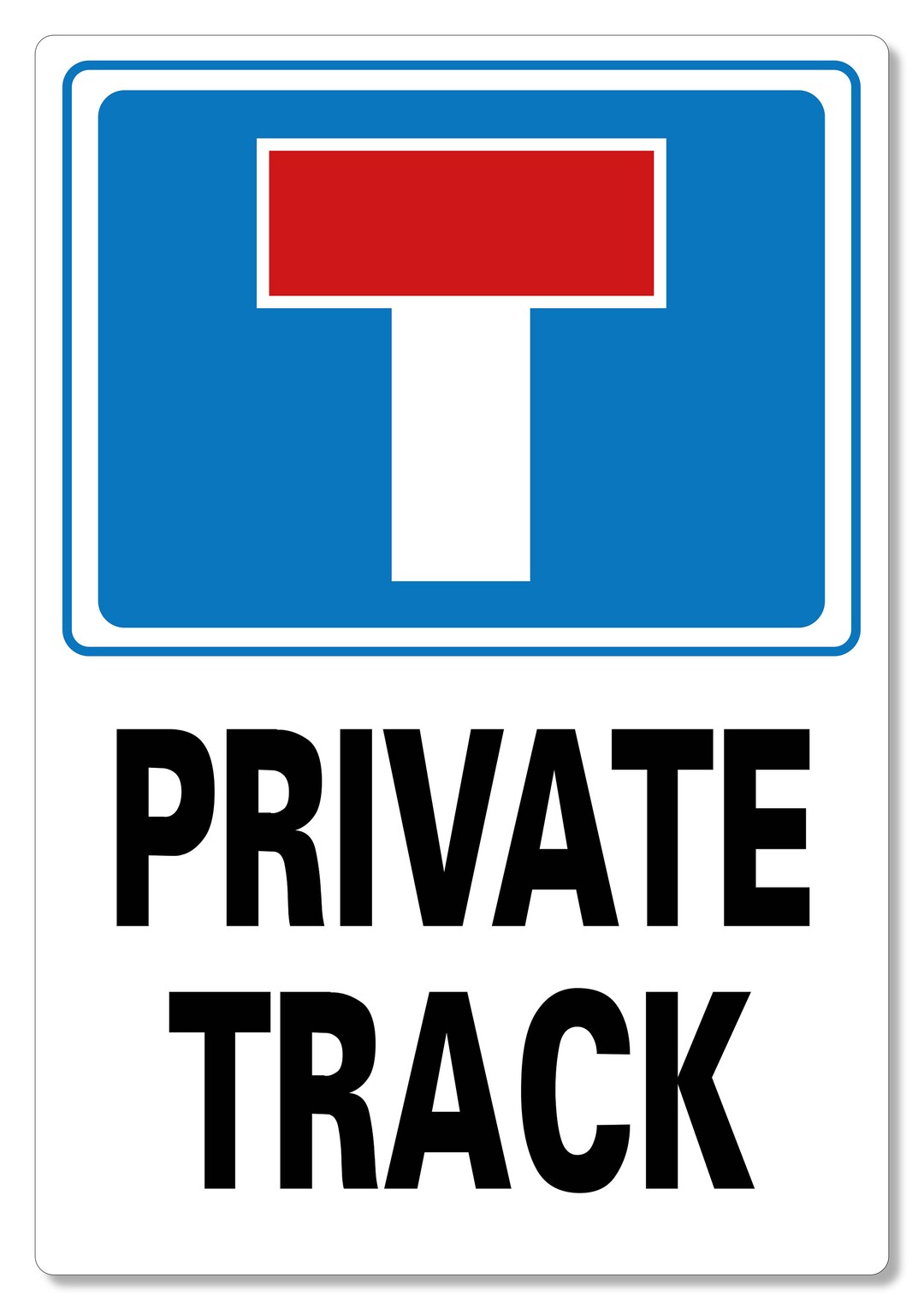 METAL SIGN No Through Road Dead End Private Track - Etsy