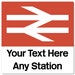 Personalised British Rail Railway Metal Sign Wall Plaque Man Cave Shop ...