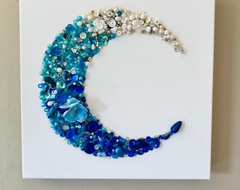 Moonlight LED Wall Painting, Personalized Gift,moon Wall Decor ...