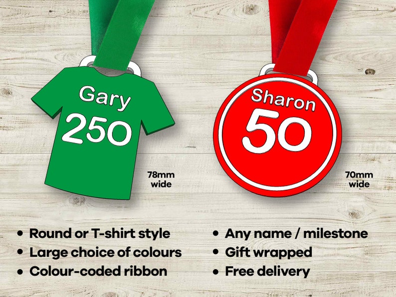 Parkrun Milestone Medal With Colour-coded Ribbon Parkrun - Etsy Australia