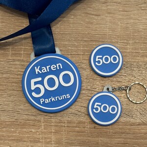 Parkrun Milestone Medal With Colour-coded Ribbon and Name, Parkrun Gift ...