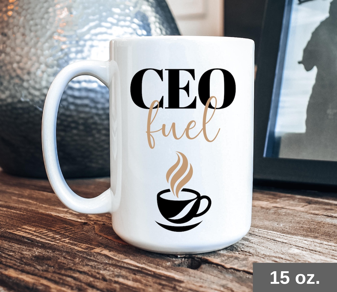 Personalized CEO Fuel Mug, Custom Coffee Cup With Boss's Name, CEO Gift ...