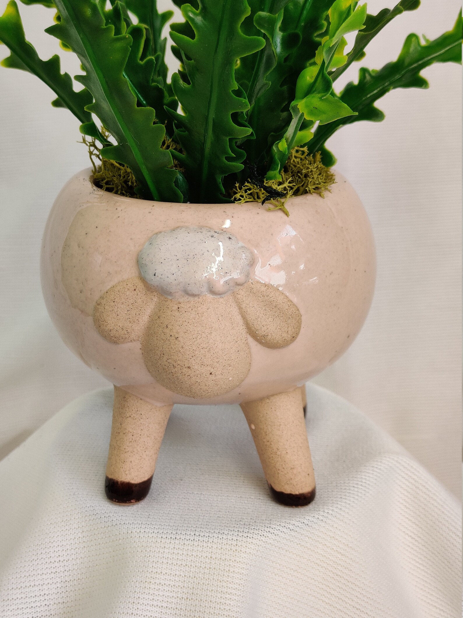Sheep Planters Sheep Gift Faux House Plants Novelty Flower Pot Faux ...