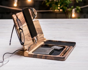 Wood Docking Station Organizer - Etsy