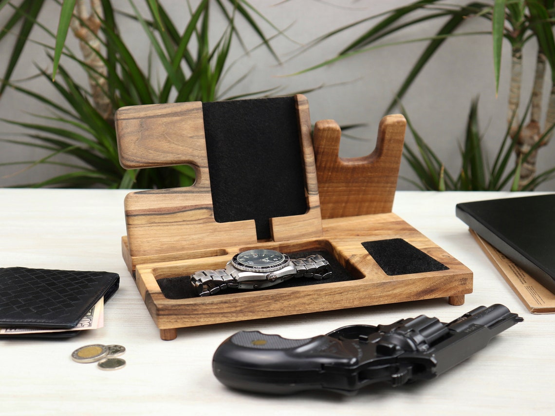 Gun Valet Men Edc Valet Gun Edc Stand for Gun Valet Wood | Etsy