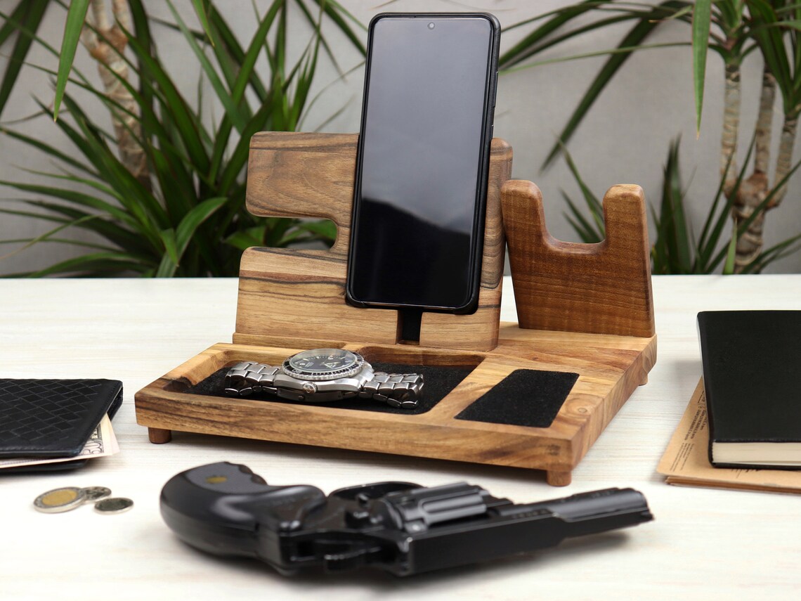 Gun Valet Men Edc Valet Gun Edc Stand for Gun Valet Wood | Etsy