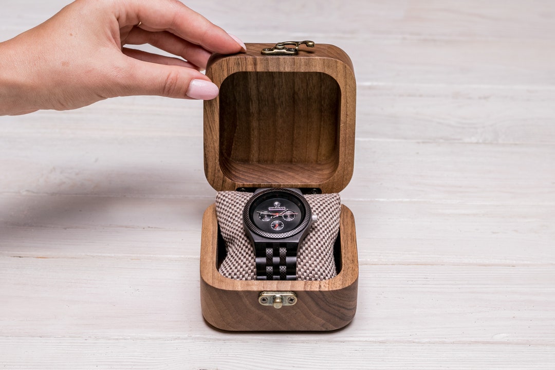 Engraved Wood Box Wooden Watch Holder Wood Watch Organizer - Etsy