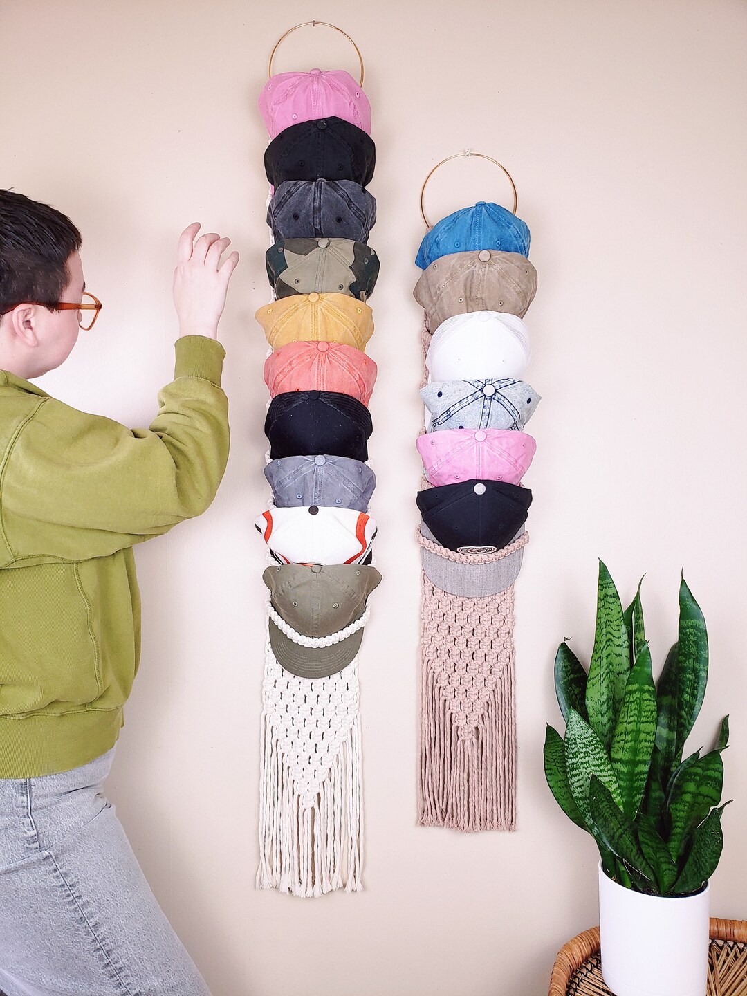 Macrame Baseball Cap Hanger Made-to-order / Wall Baseball - Etsy