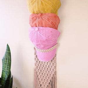 Macrame Baseball Cap Hanger PDF Pattern Tutorial With Knot Guide ...