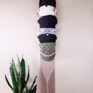 Macrame Baseball Cap Hanger PDF Pattern Tutorial With Knot Guide ...