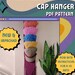 Macrame Baseball Cap Hanger PDF Pattern With Knot Guide / Intermediate ...