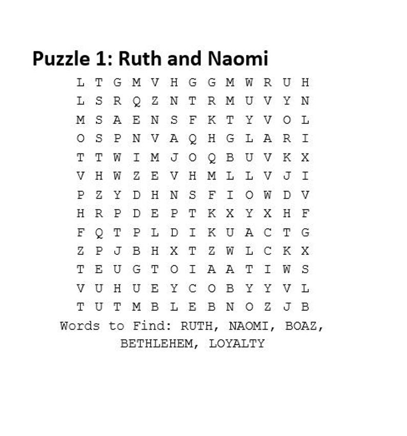 Catholic Bible Stories Word Search for Kids: 50 Faith Puzzles - Etsy