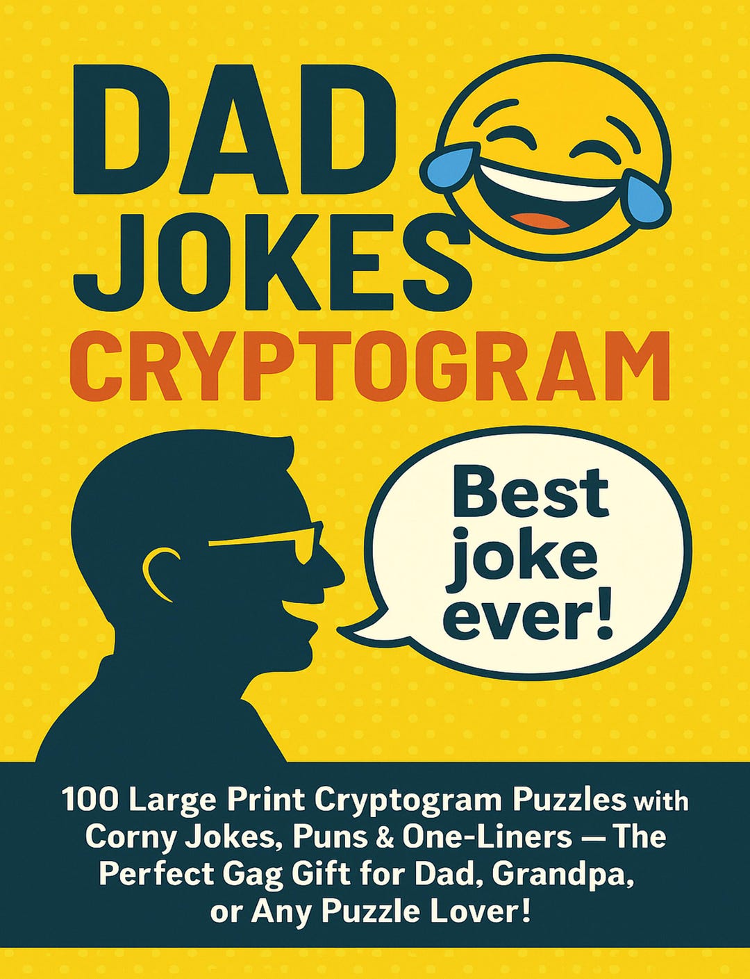 Dad Joke Cryptogram Puzzle Book - 100 Large Print Puzzles - Etsy