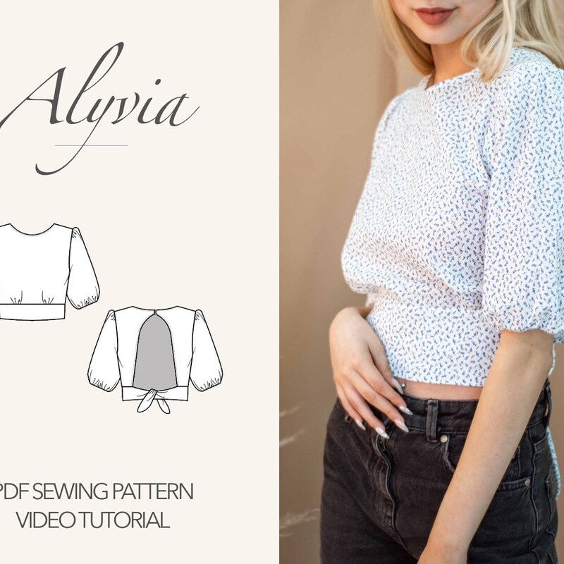 Tie Back Top Pattern - Etsy