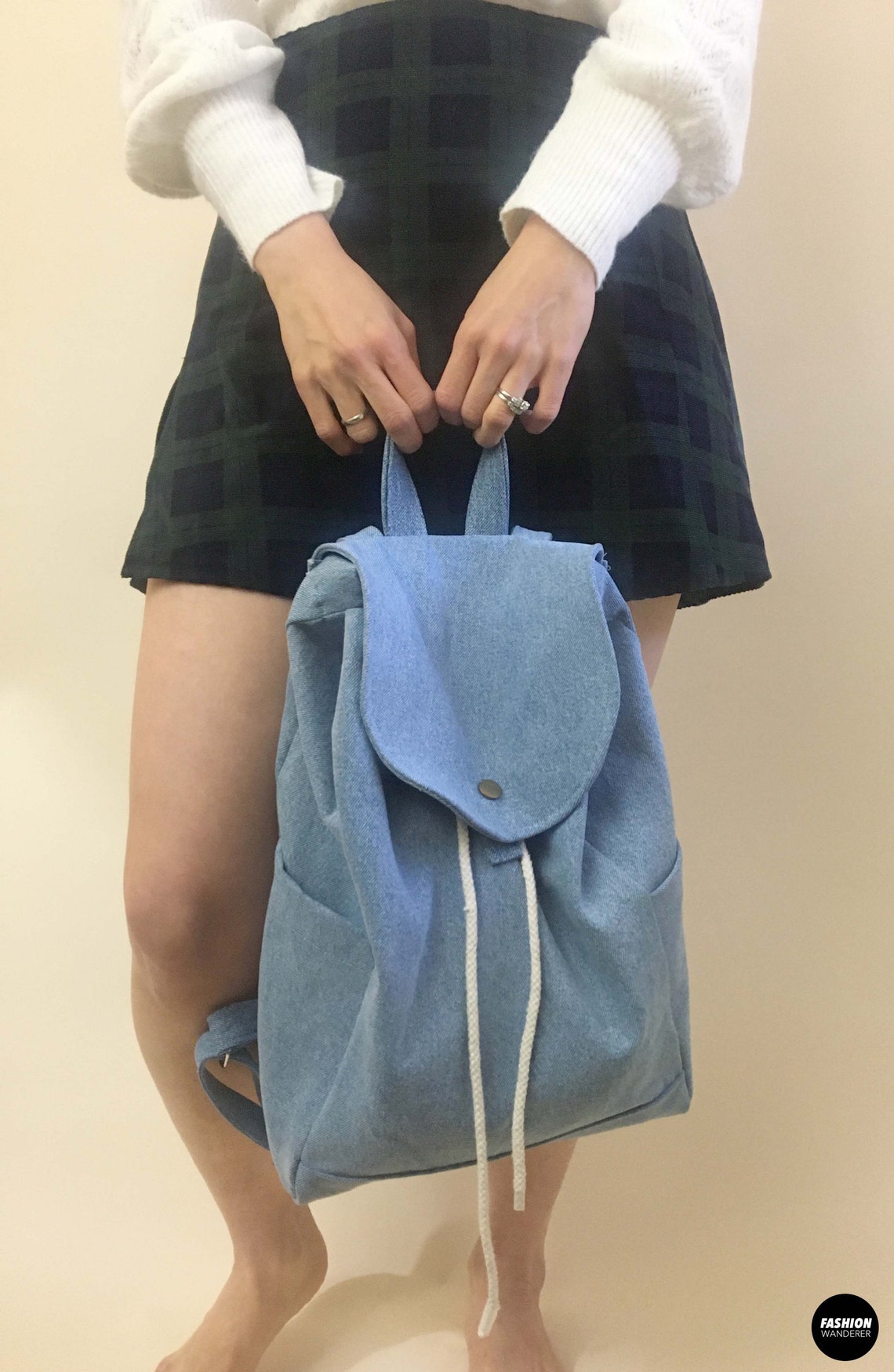 Backpack Sewing Pattern Bag PDF Pattern Denim Backpack Pattern - Etsy