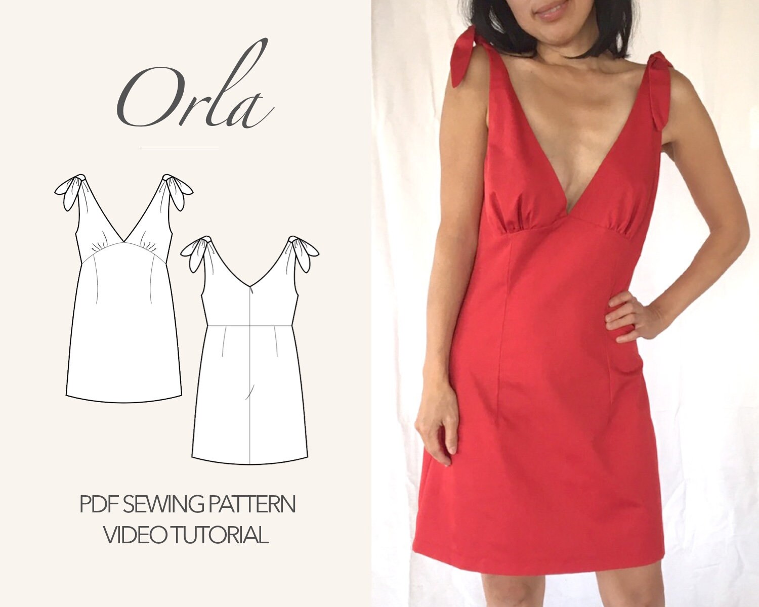 Mini Dress Sewing Pattern Women Dress Pattern Babydoll Dress - Etsy