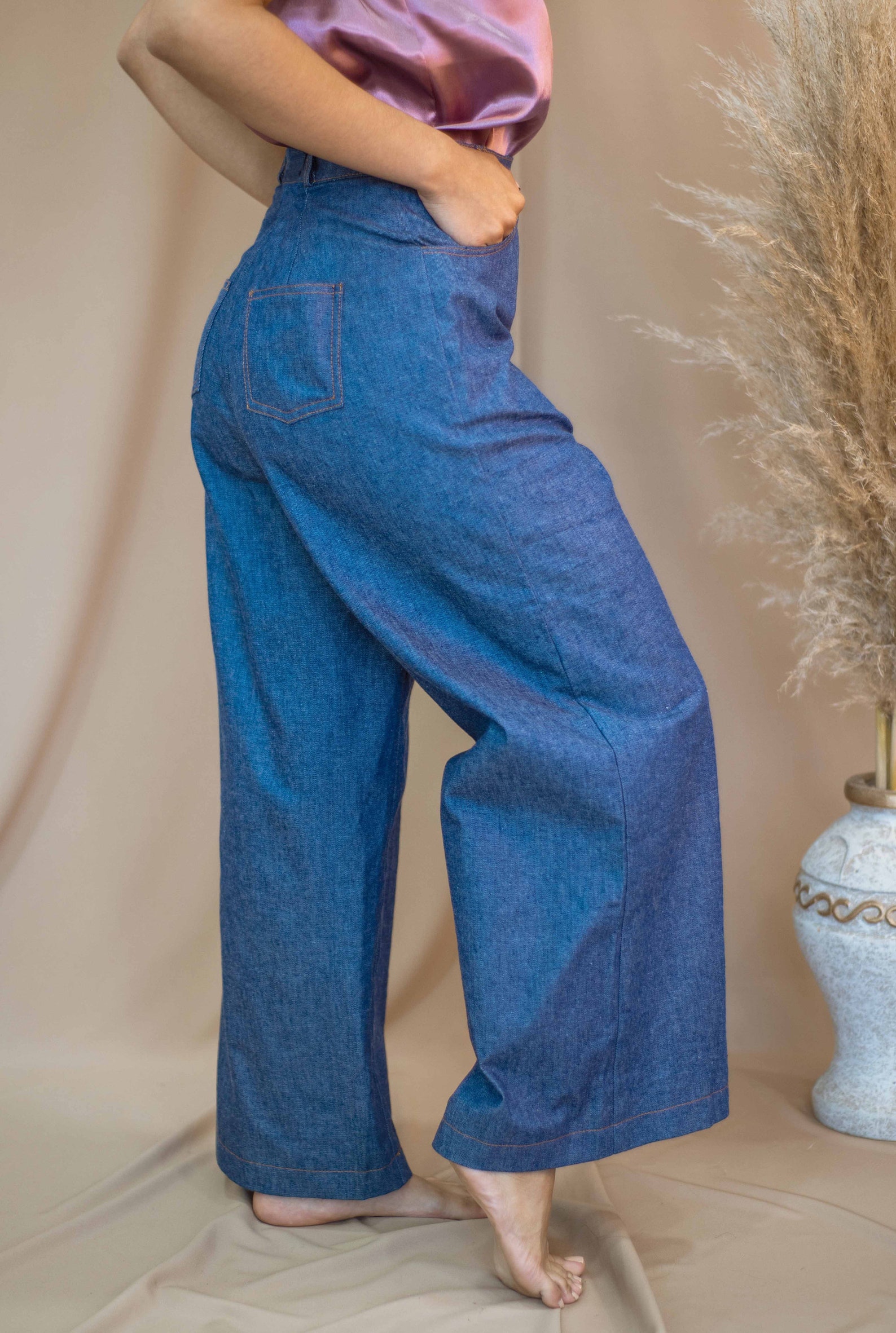 Jeans Sewing Pattern Women Pants Sewing Pattern High Waist Jeans ...