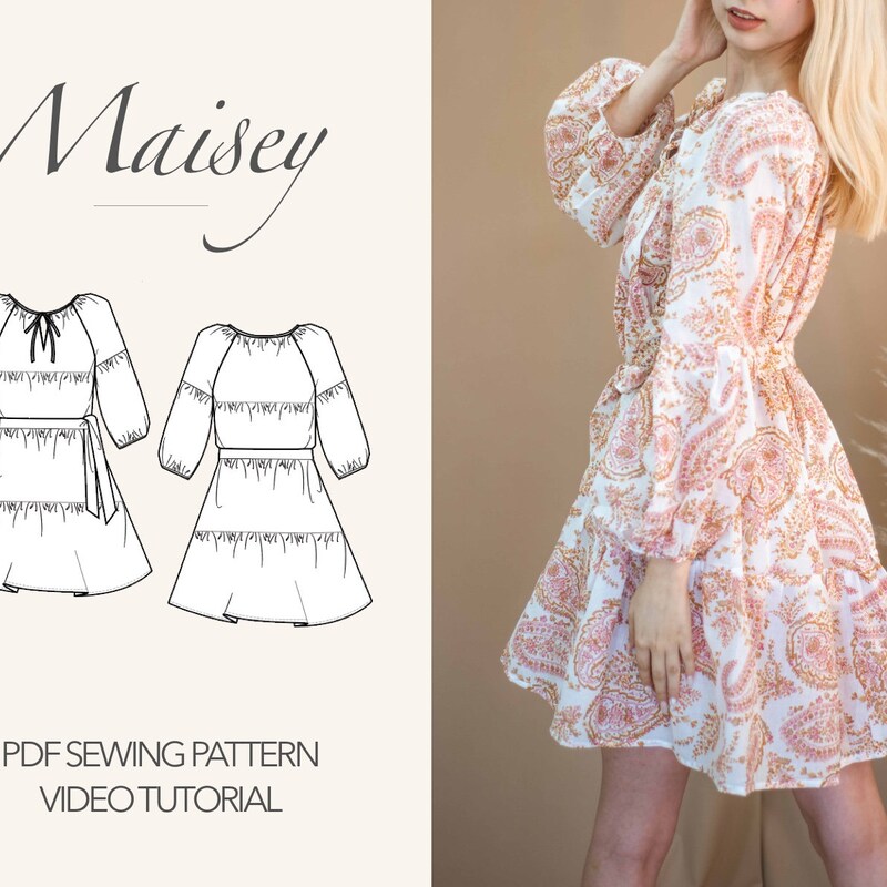 Hippie Dress Pattern - Etsy