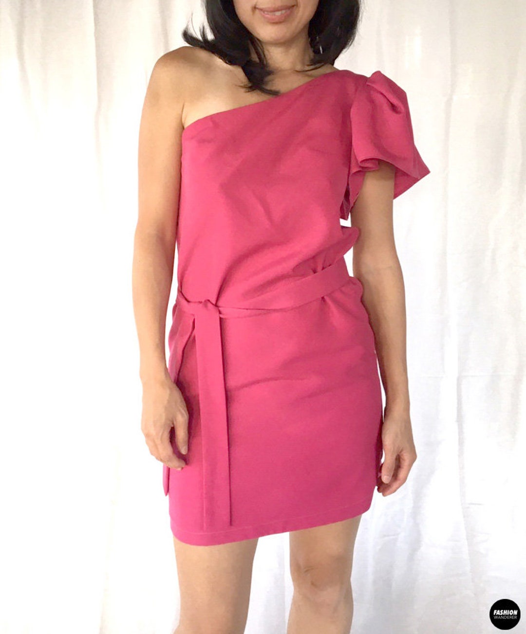 One Shoulder Dress Sewing Pattern Prom Dress Pattern PDF Gown Dress ...