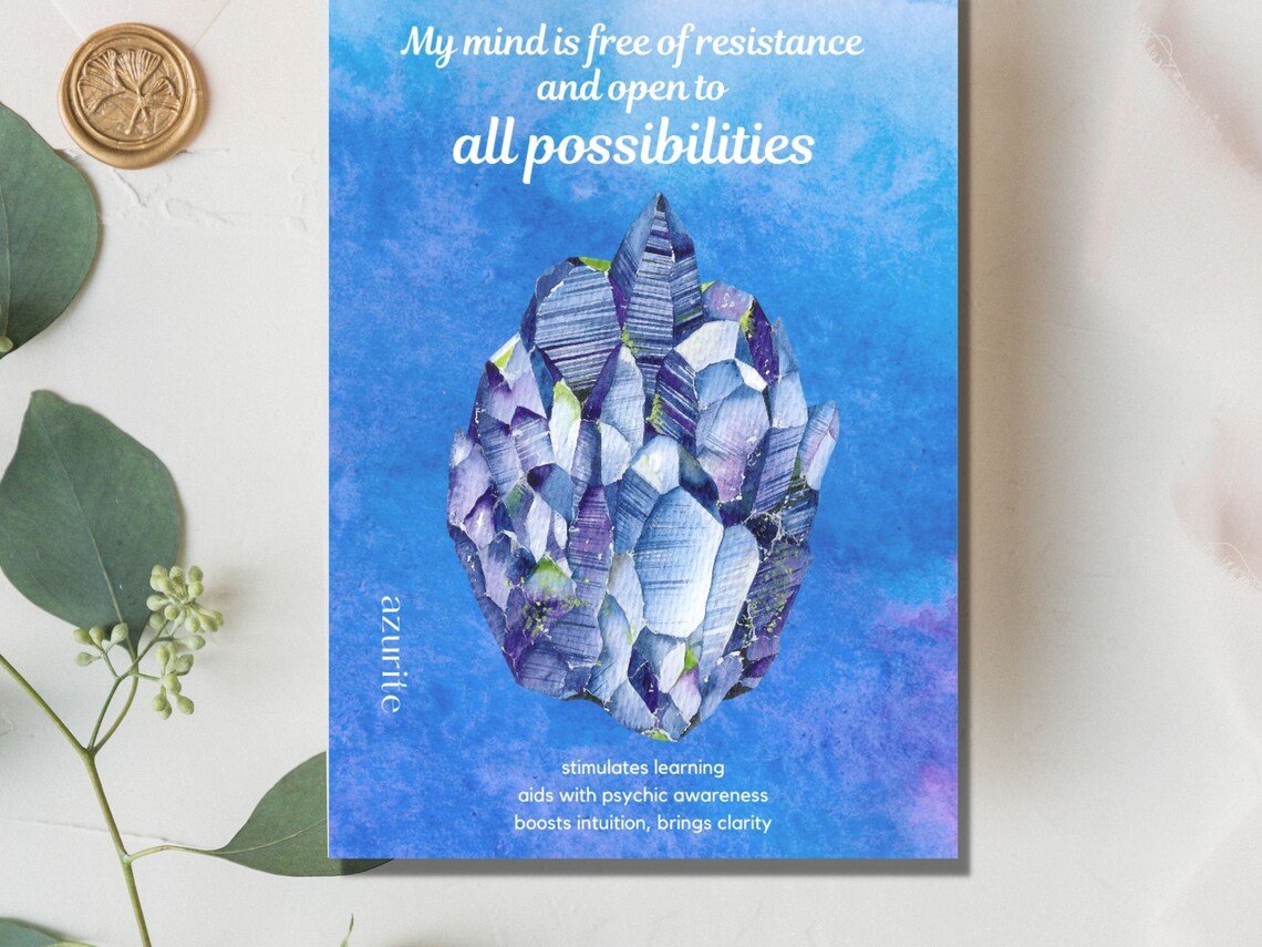 Crystal Chakra Printable Affirmation Cards | Daily Affirmation Cards ...