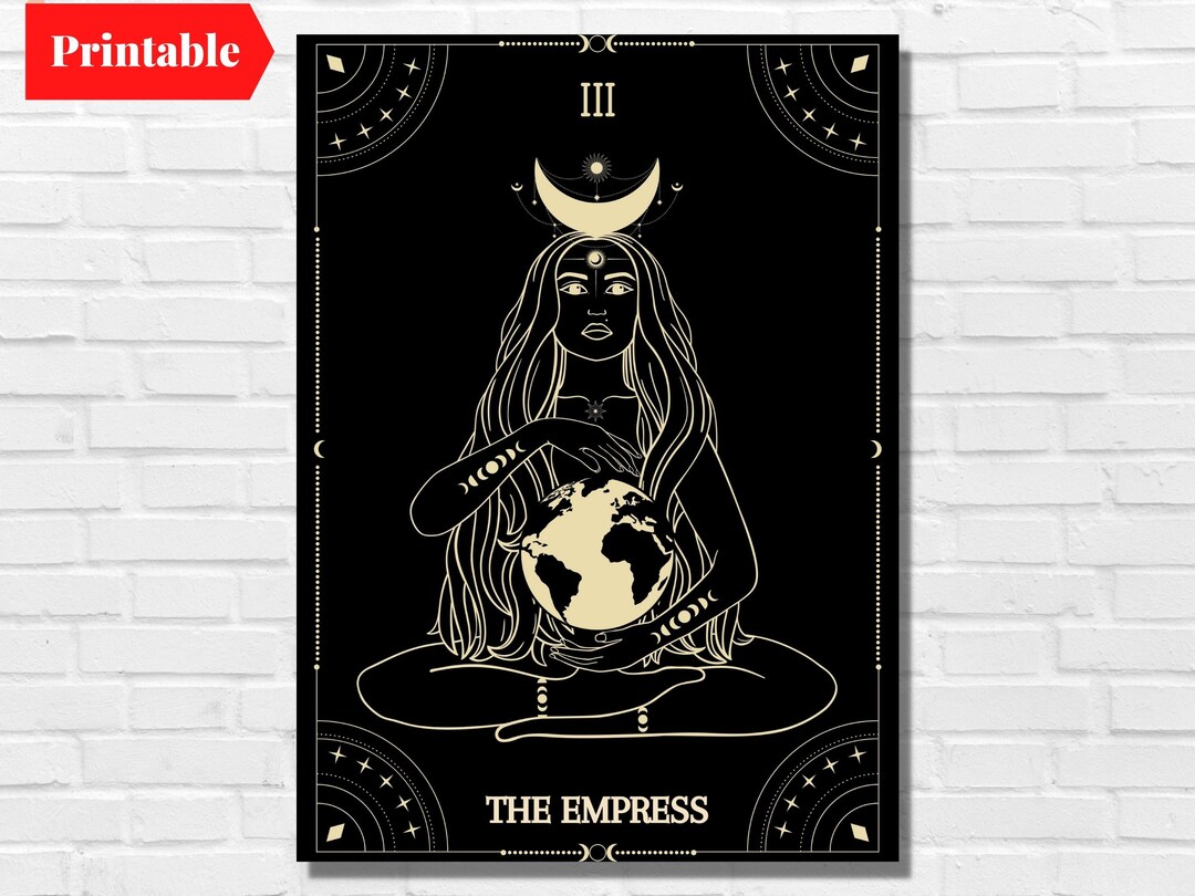 The Empress Tarot 2 Tarot Art Print Tarot Card Print Tarot Art Tarot ...