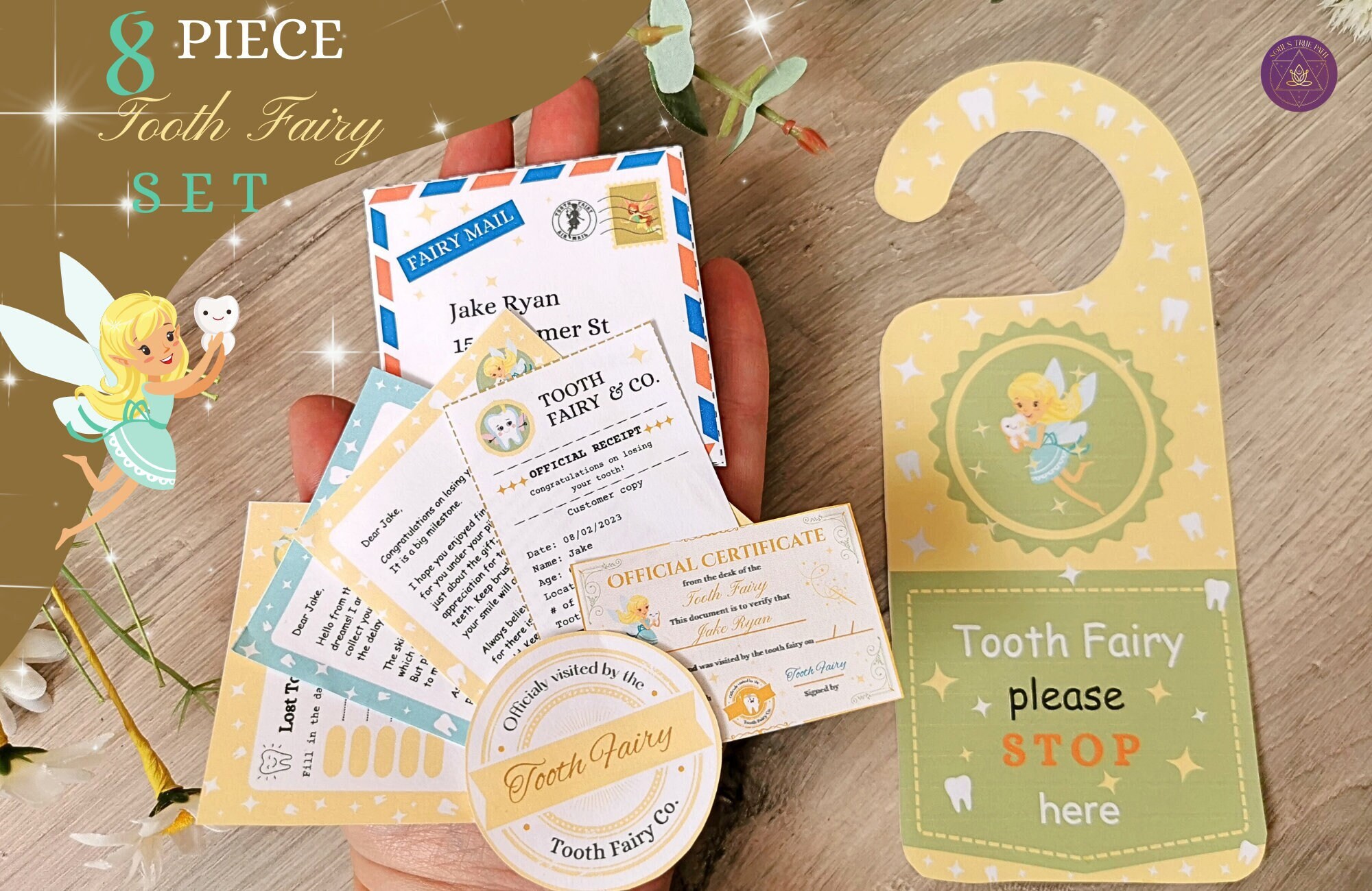 Editable Tooth Fairy Set Tooth Fairy Letter Tooth Fairy Certificate ...