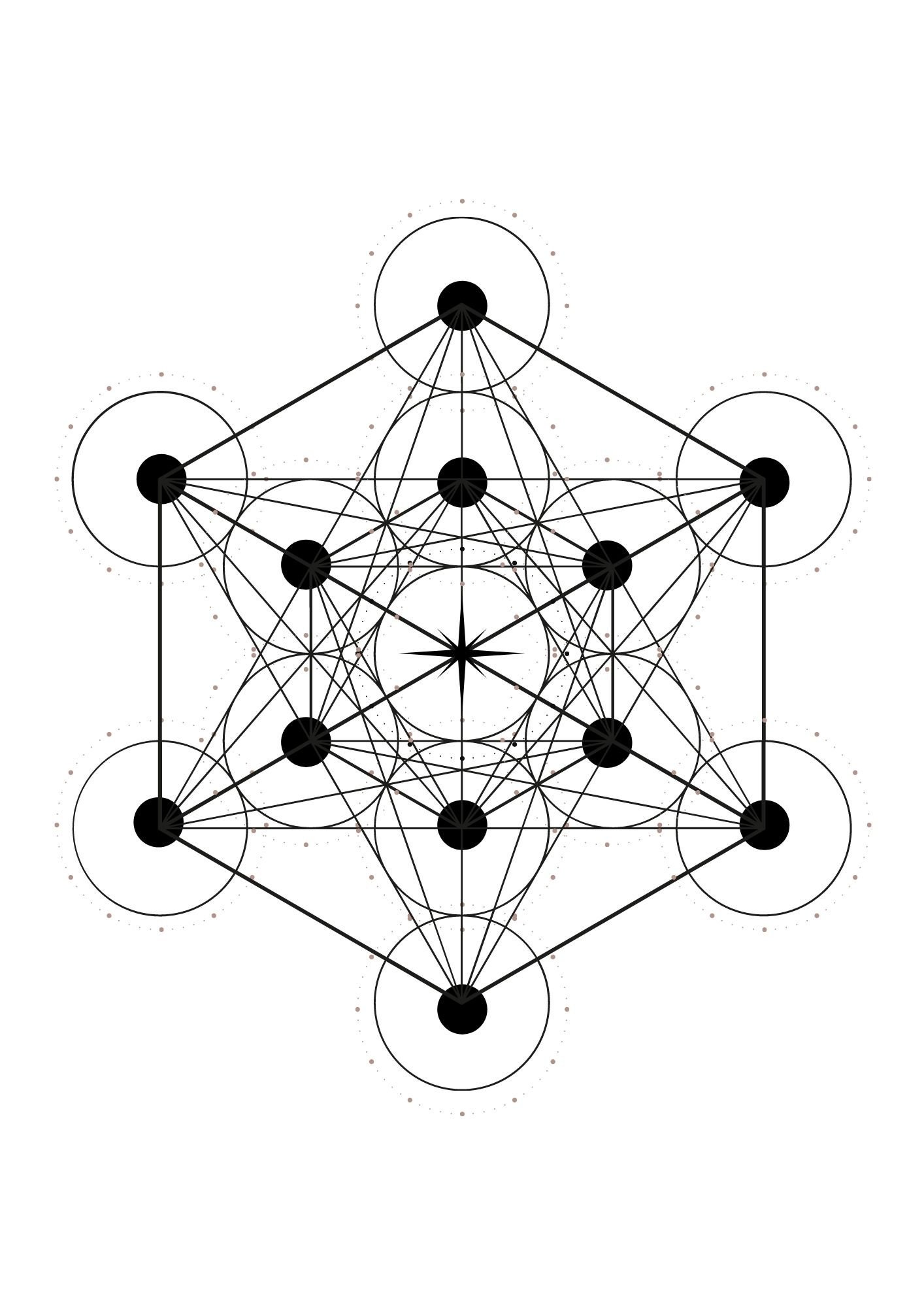 Crystal Grids/sacred Geometry SVG Commercial License, Merkaba ...