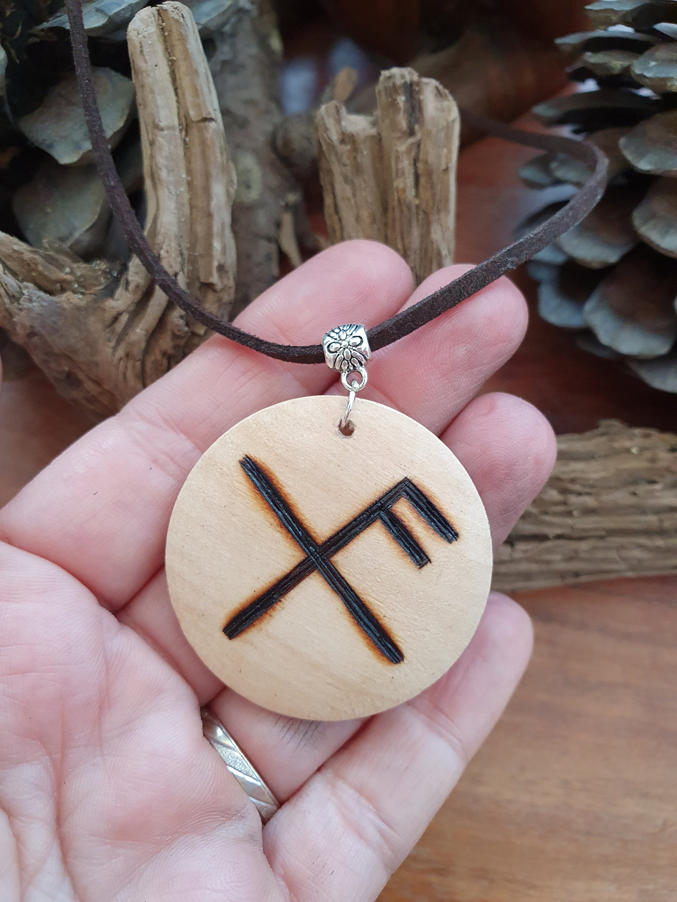 Good Luck Bind Rune Amulet/Gibo Ajua Bindrune | Etsy