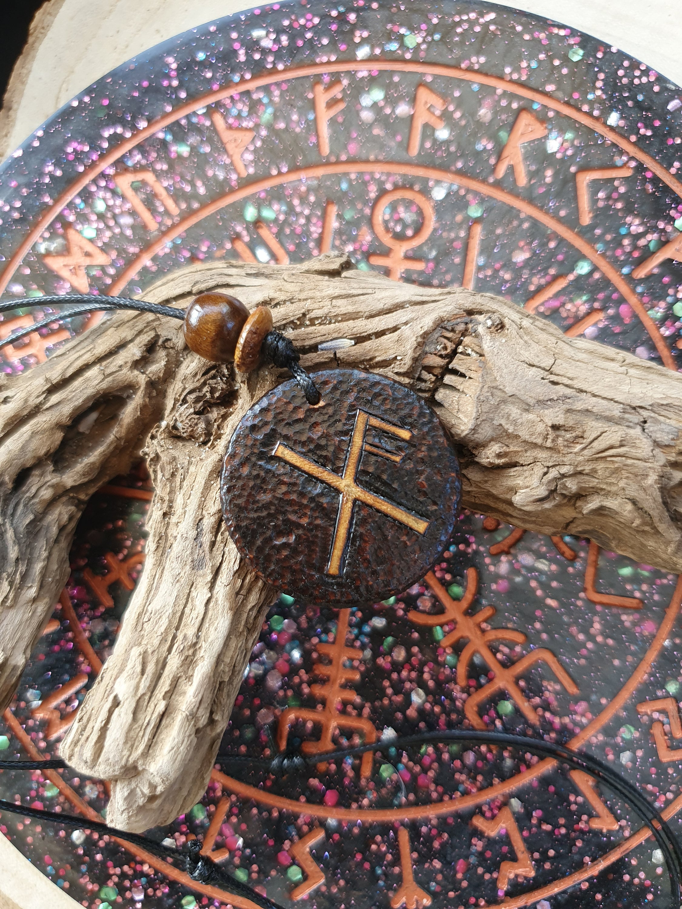 Good Luck Bind Rune Amulet/gibo Ajua Bindrune - Etsy