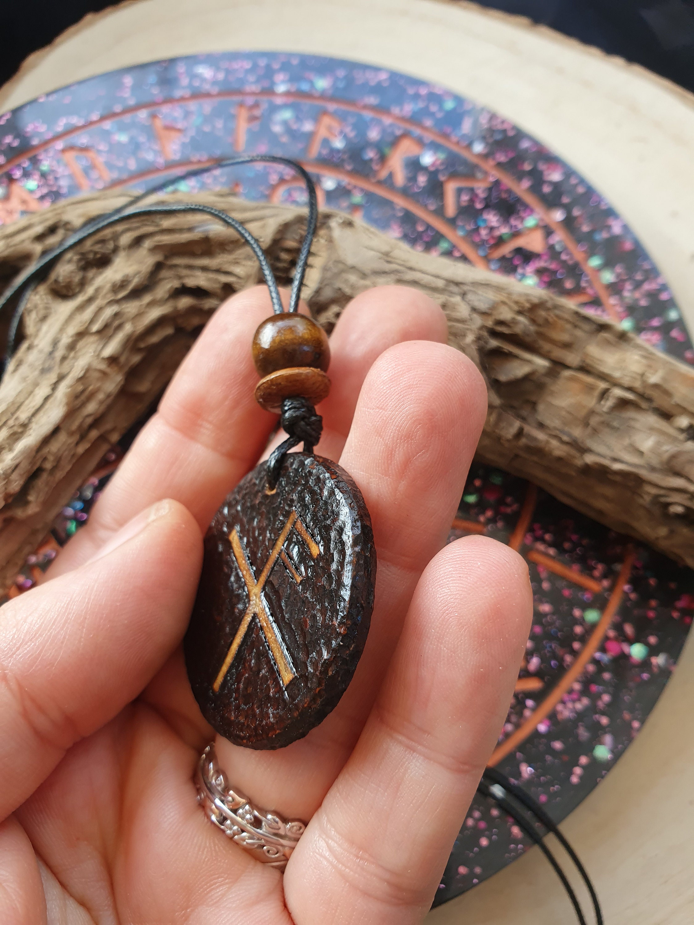 Good Luck Bind Rune Amulet/gibo Ajua Bindrune - Etsy