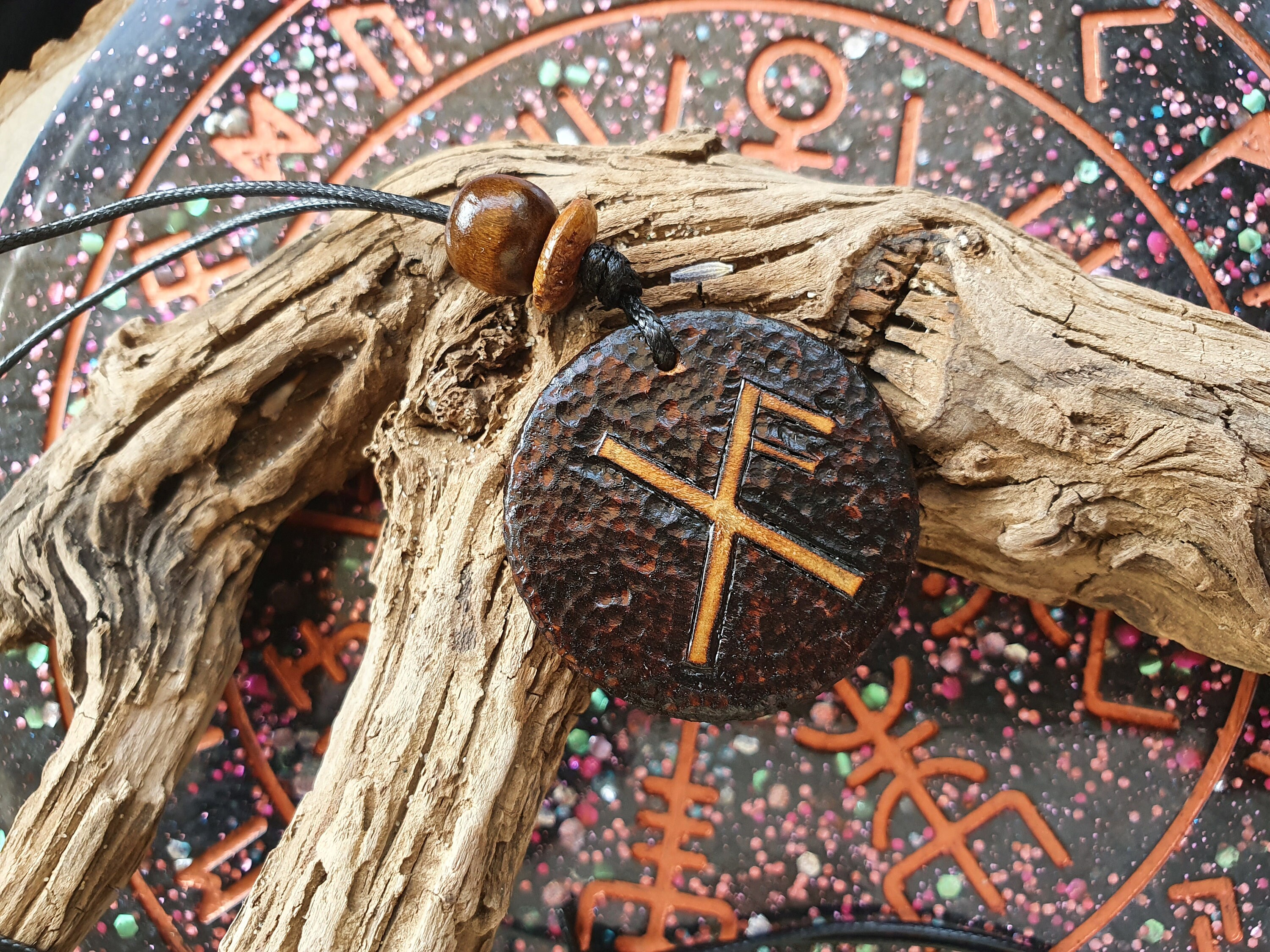 Good Luck Bind Rune Amulet/gibo Ajua Bindrune - Etsy