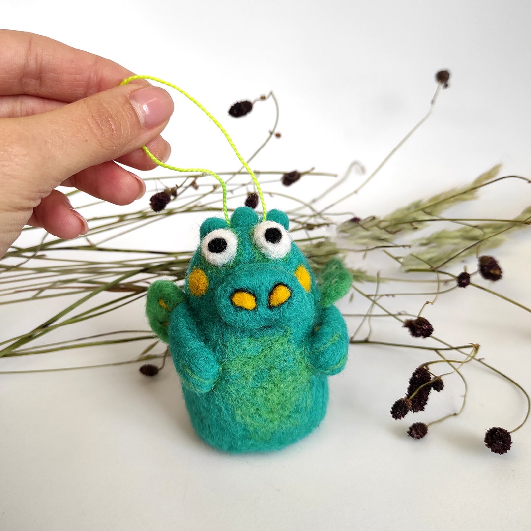 Needle Felted Wool Dragon Ornament - Etsy