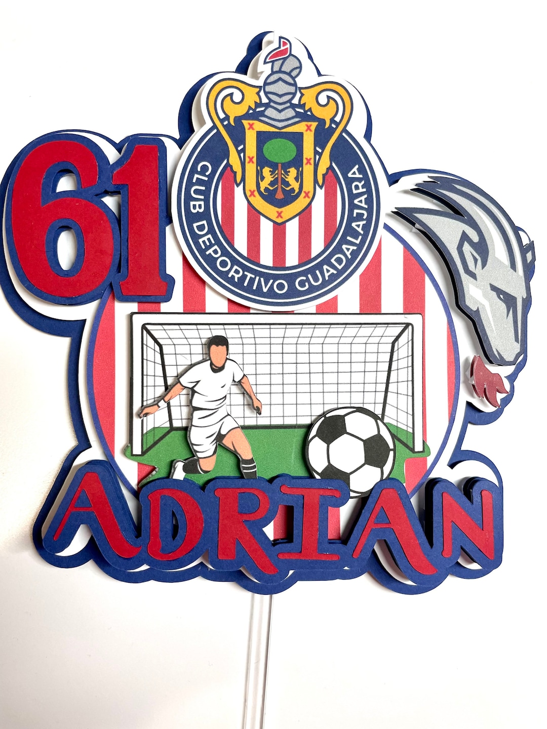 Chivas, Chivas Topper, Chivas Cake Topper, 3D Cake Topper, Chivas 3D ...