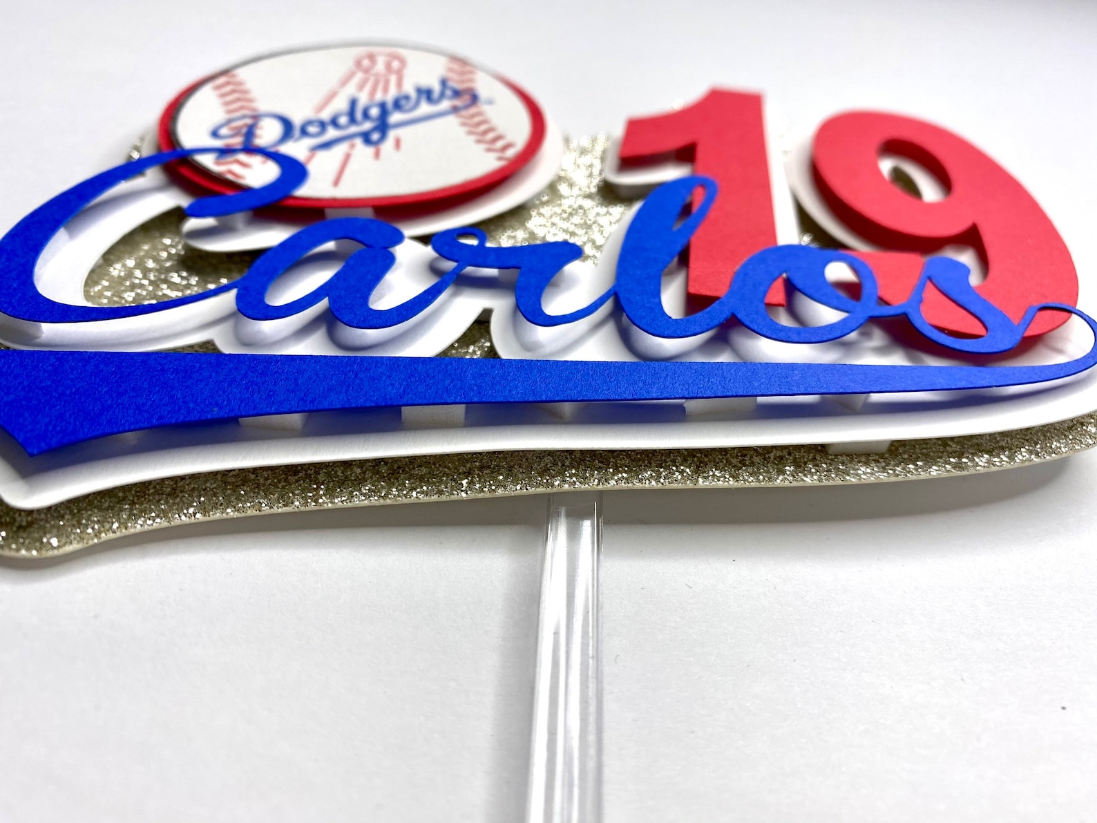 Dodgers Dodgers Topper Dodgers Cake Topper 3D Cake Topper | Etsy