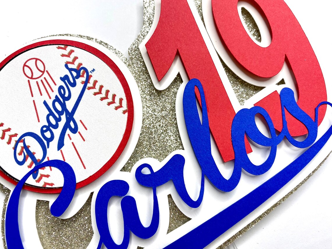 Dodgers Dodgers Topper Dodgers Cake Topper 3D Cake Topper | Etsy