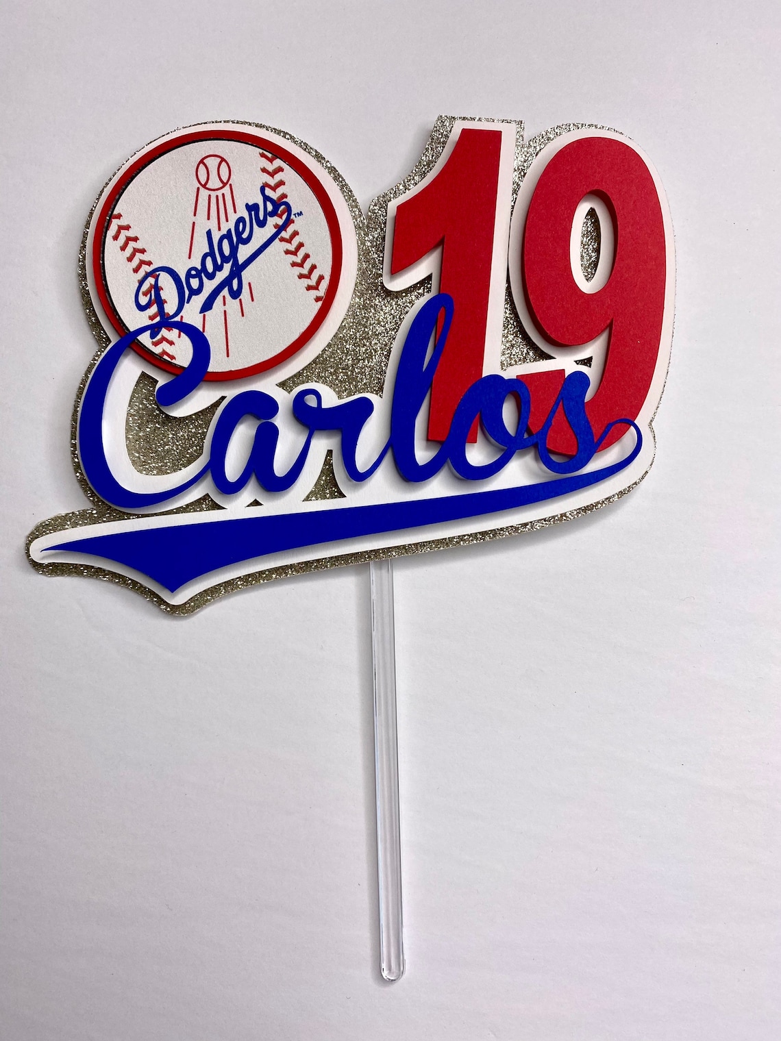 Dodgers Dodgers Topper Dodgers Cake Topper 3D Cake Topper | Etsy