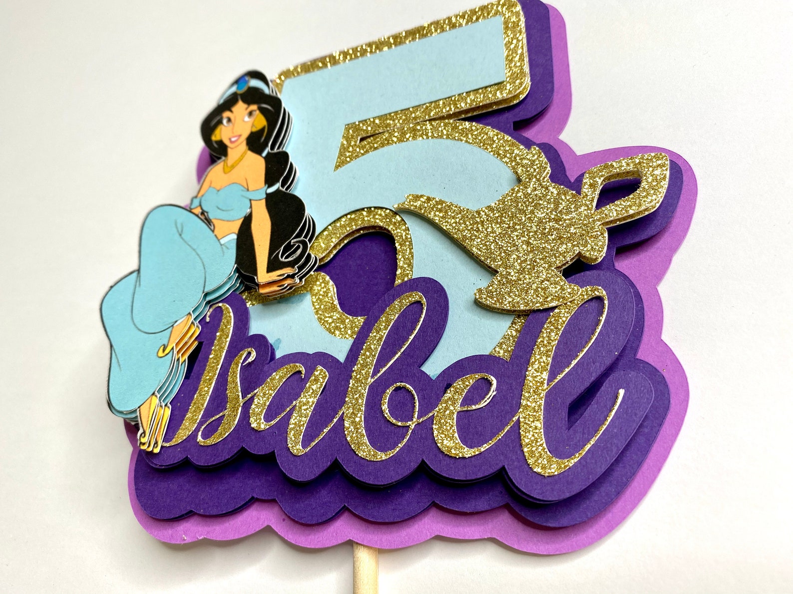 Jasmine Aladdin Jasmine Cake Topper Aladdin Cake Topper 3D | Etsy